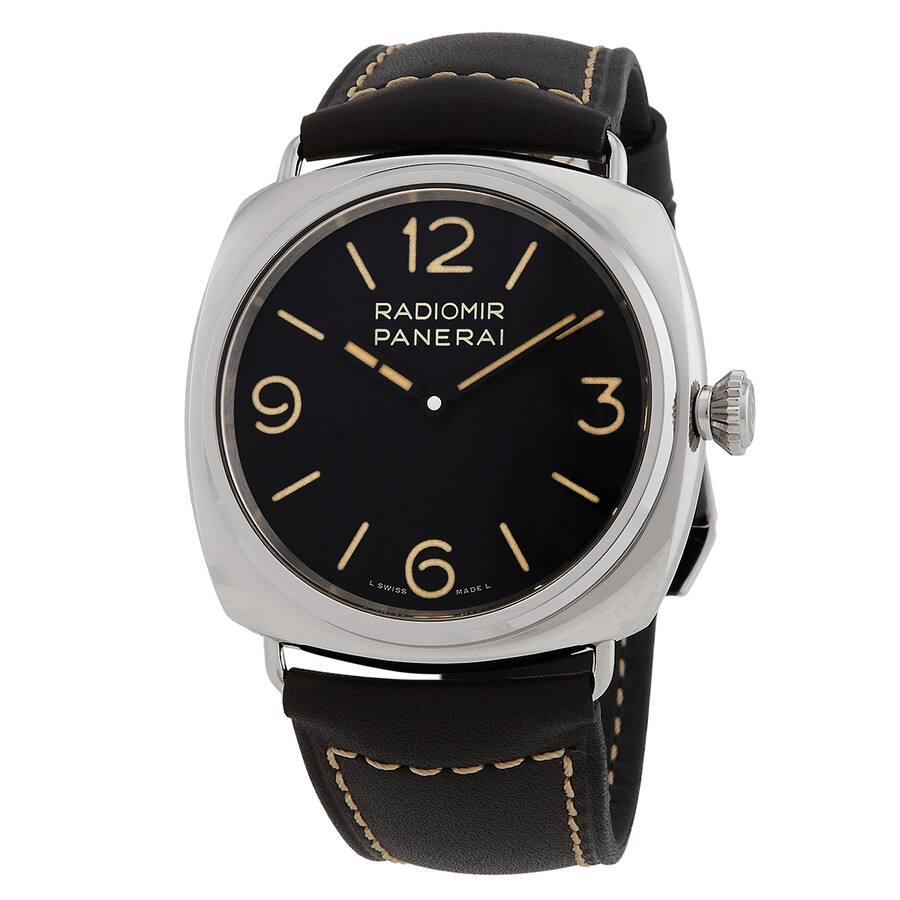 Panerai Radiomir Officine Hand Wind Black Dial Men's Watch PAM01382 ...
