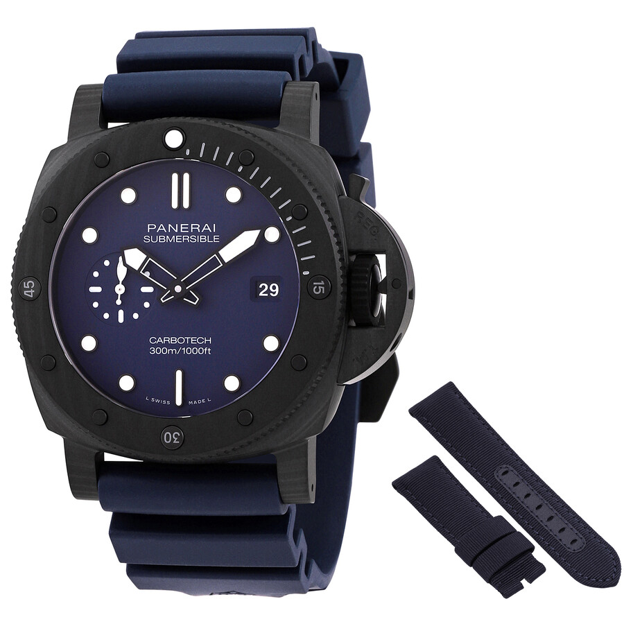 Panerai Submersible 44mm Automatic QuarantaQuattro Carbotech™ Blu ...