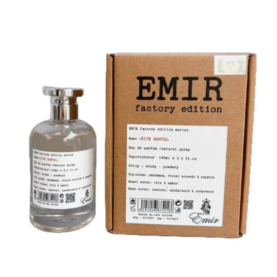 Paris Corner Unisex Rich Santal Emir Factory Edition EDP Spray 3.4 oz ...