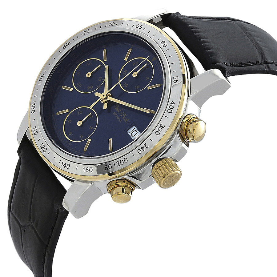 Paul Picot Chronosport Chronograph Automatic Blue Dial Men's Watch ...