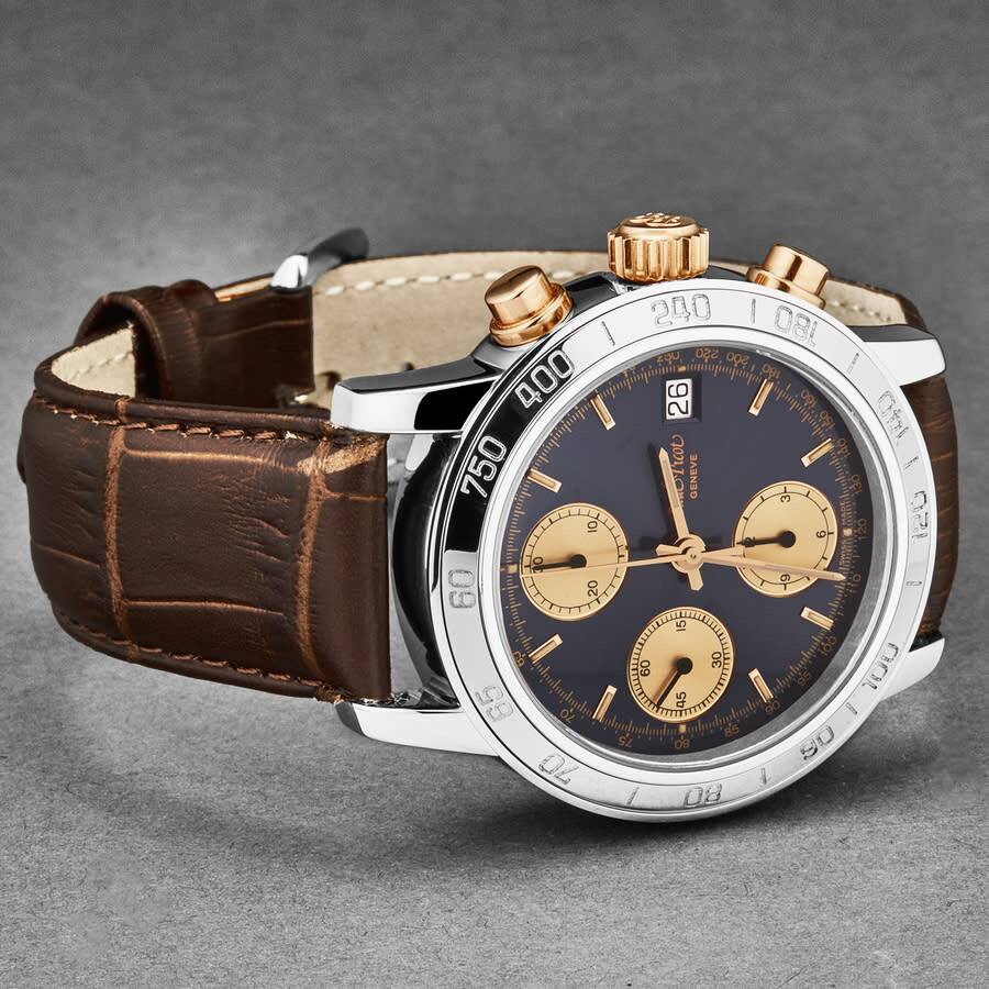 Paul Picot Chronosport Chronograph Automatic Blue Dial Men's Watch ...