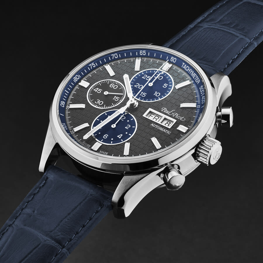 Paul Picot Gentleman Blazer Chronograph Automatic Grey Dial Men's Watch ...