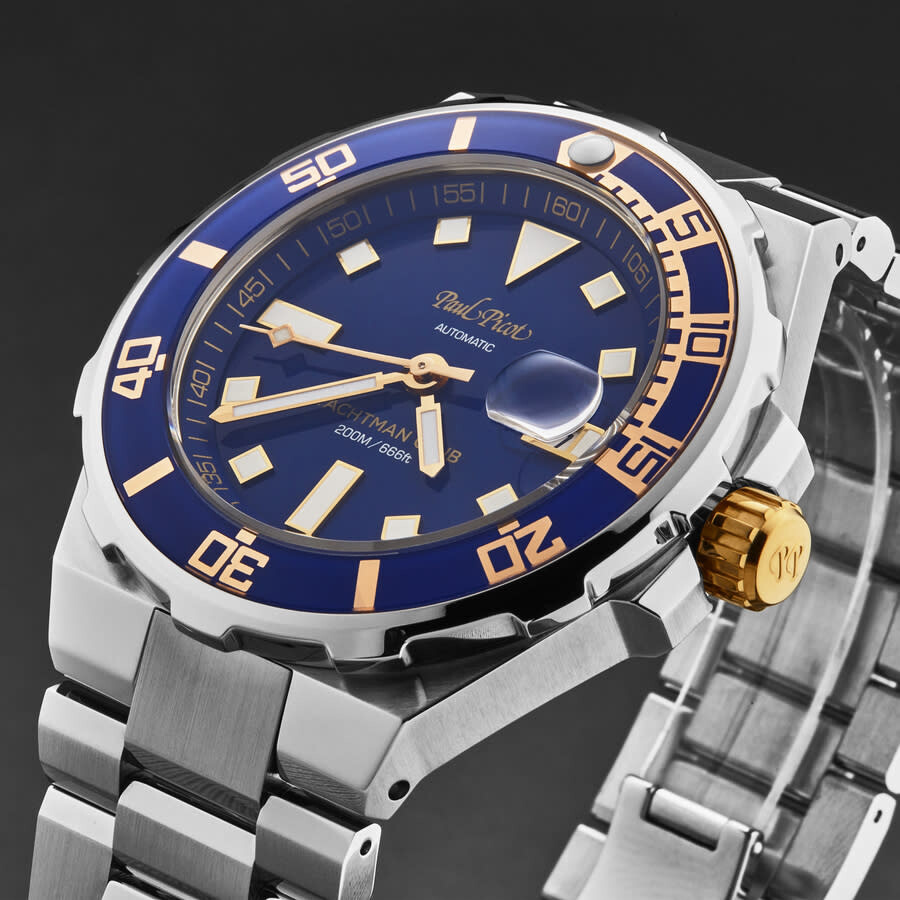 Paul Picot Yachtmanclub Automatic Blue Dial Men's Watch P1251BLR.SG ...