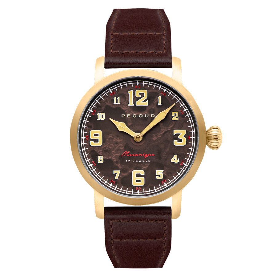 Pegoud Premiere GMT Brown Dial Men's Watch PG-9004-05 - Watches ...