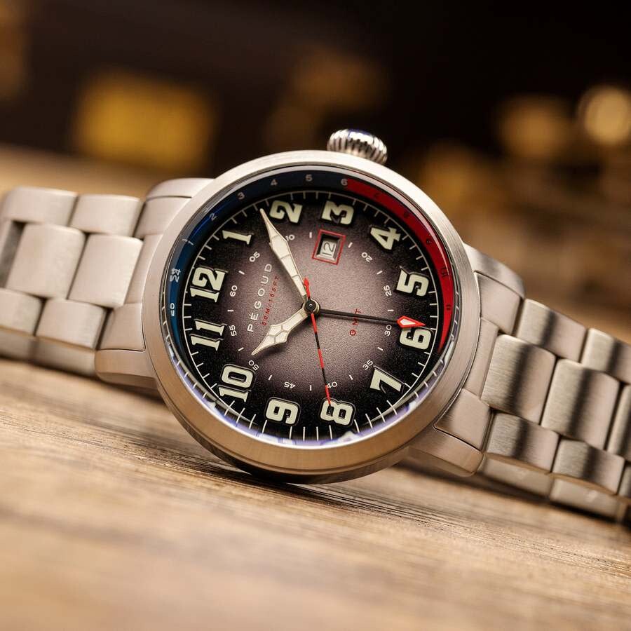 Pegoud Premiere Quartz Black Dial Men's Watch PG-9005-33 194595033496 ...