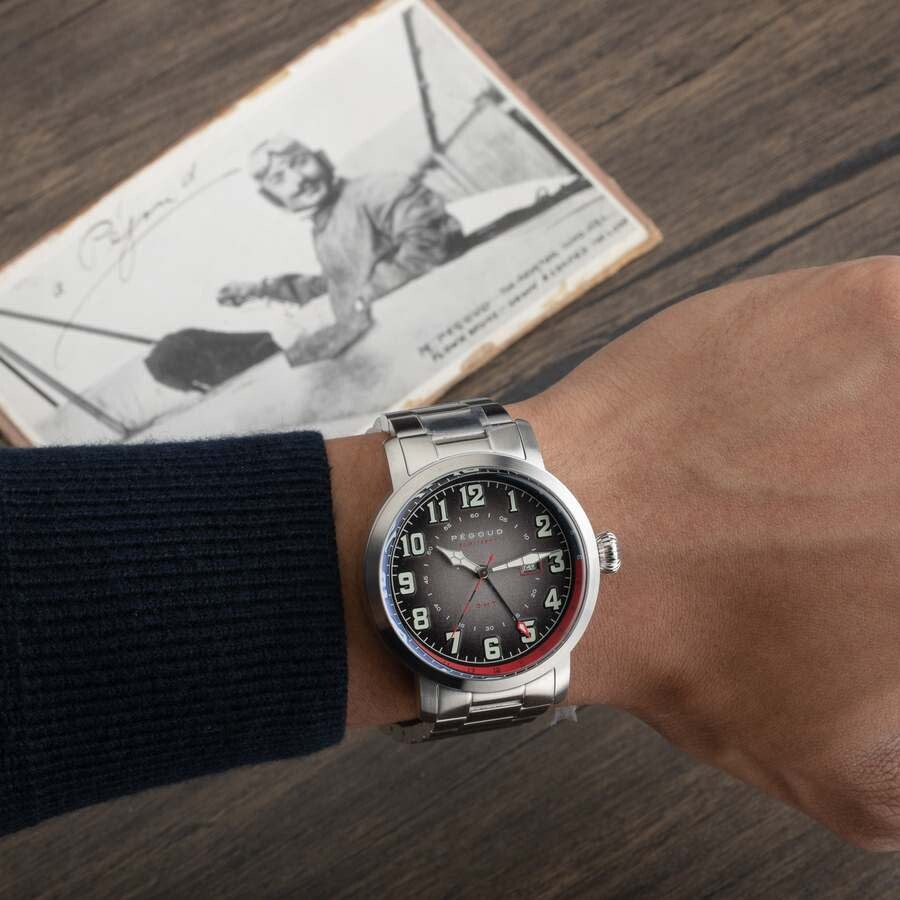 Pegoud Premiere Quartz Black Dial Men's Watch PG-9005-33 194595033496 ...