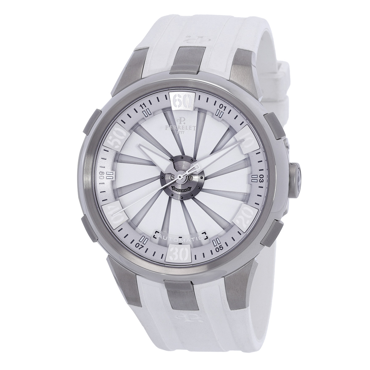 Perrelet Turbine Racing Automatic White Dial Men's Watch A1065/1 ...