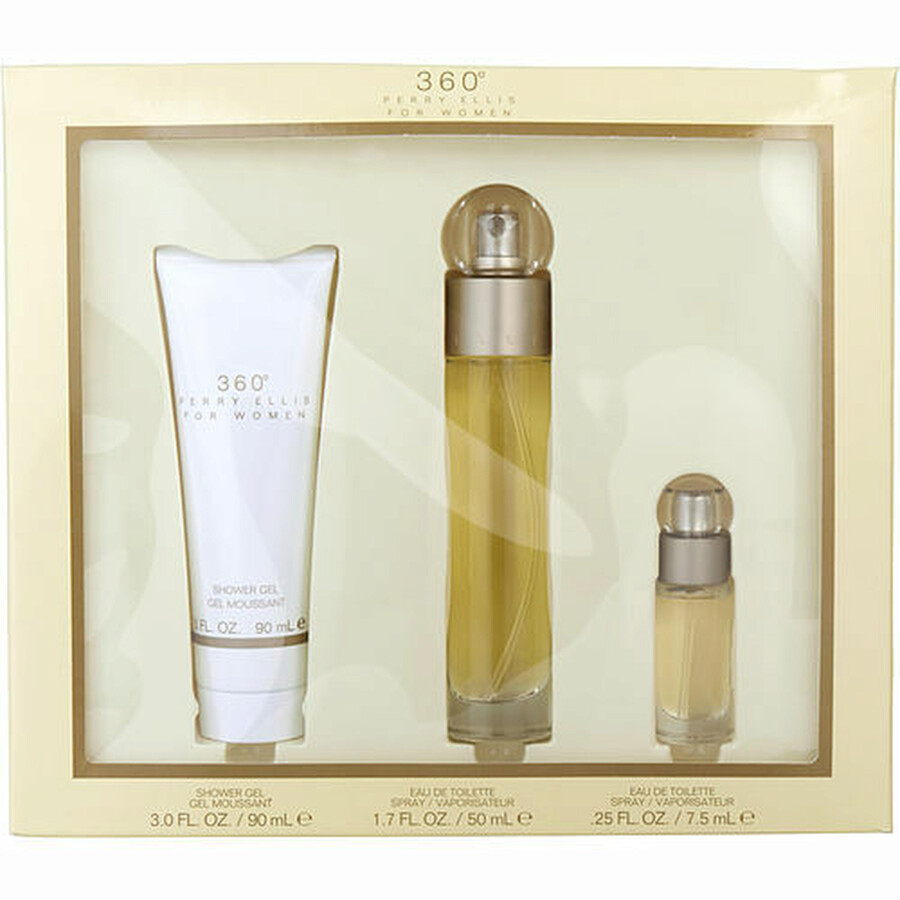 Perry Ellis Ladies 360 For Women Gift Set Fragrances 0719346695824 ...