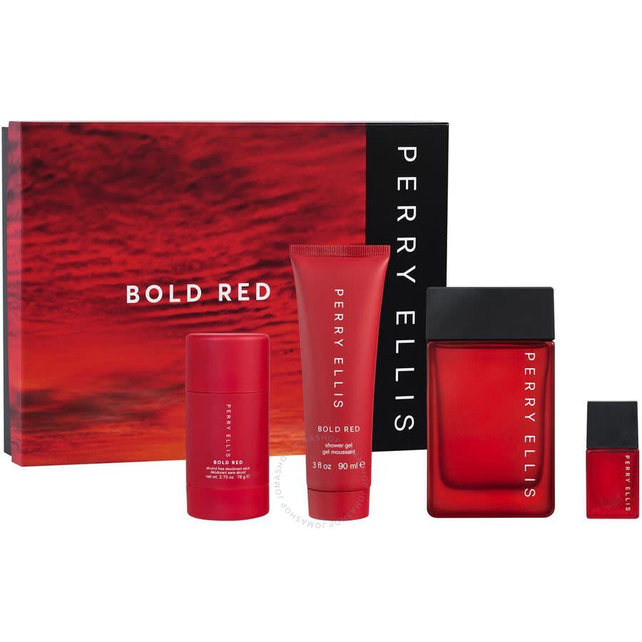 Perry Ellis Men's Bold Red Gift Set Fragrances 844061013230 ...