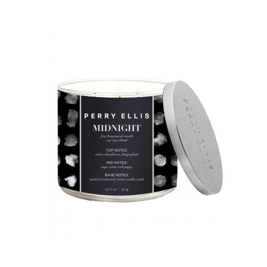 Perry Ellis Unisex Midnight 14.5 oz Scented Candle 810044121667 ...