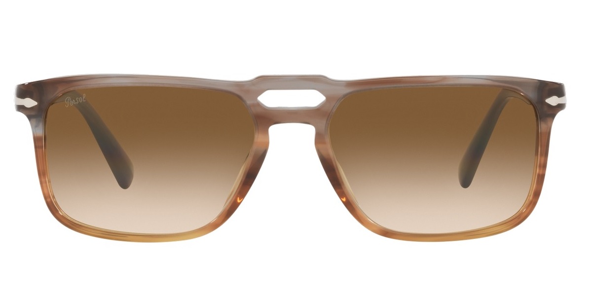 Persol Brown Gradient Rectangular Men's Sunglasses PO3273S 113751 55 ...