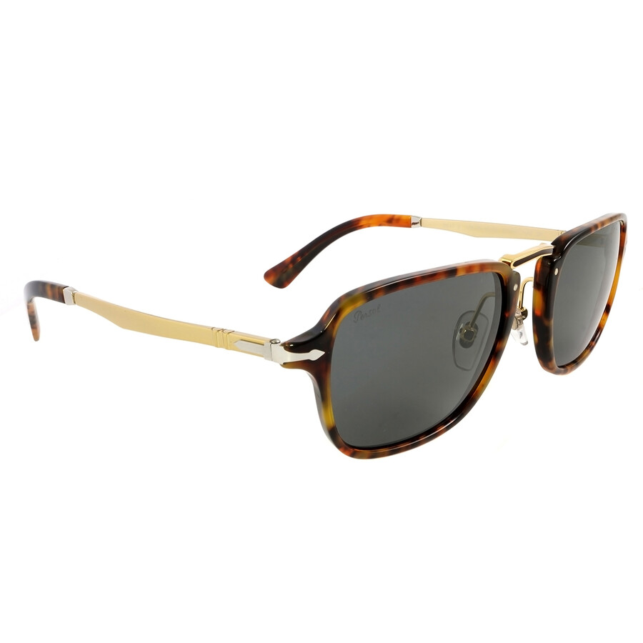 Persol Dark Grey Rectangular Men's Sunglasses PO3247S 108/B1 51 ...