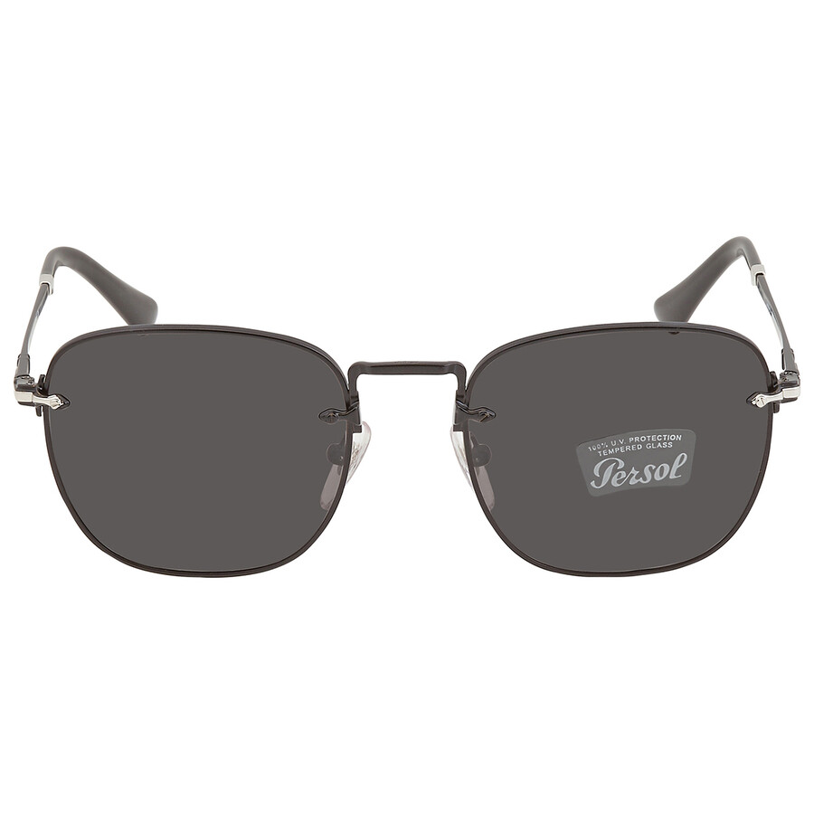 Persol Dark Grey Square Men's Sunglasses PO2490S 1078B1 54 ...