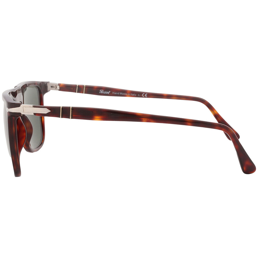 Persol Green Browline Unisex Sunglasses PO3225S 24/31 56 8056597058636 ...