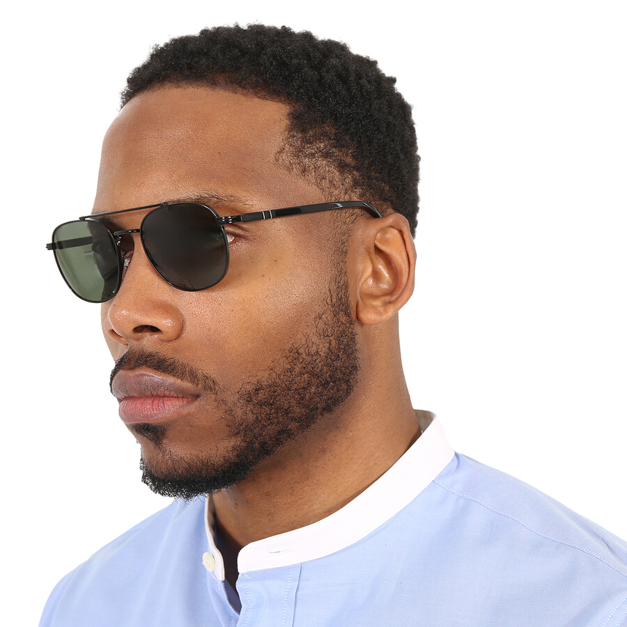 Persol Green Pilot Unisex Sunglasses PO1006S 107831 53 8056597818544 ...