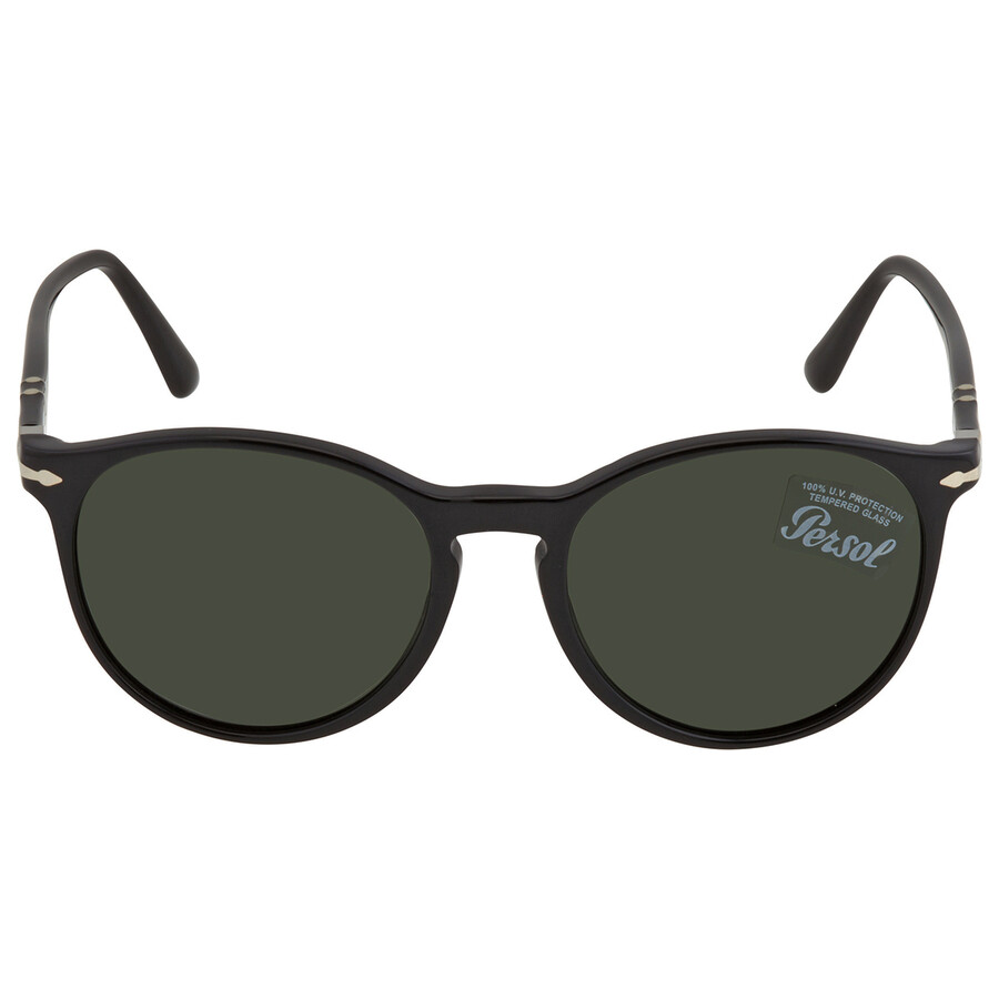 Persol Green Round Unisex Sunglasses PO3228S 95/31 53 8056597058759 ...