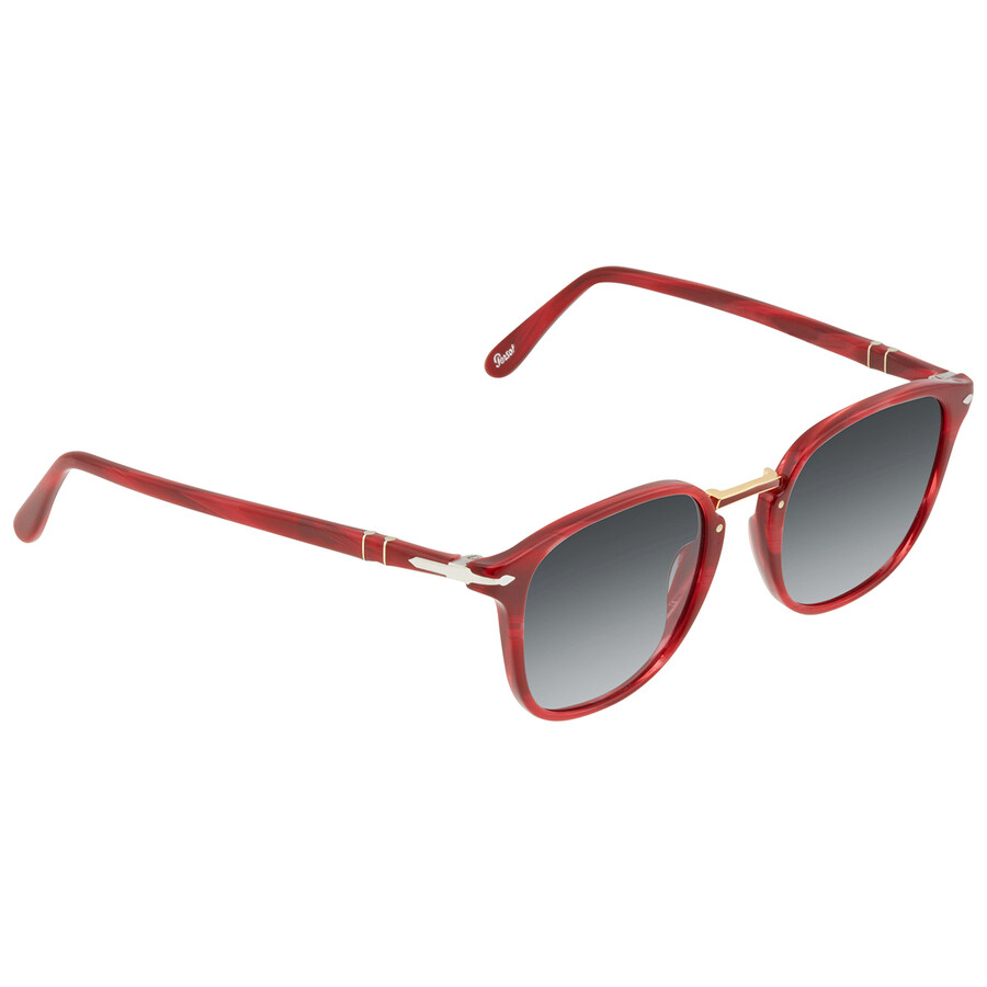 Persol Grey Gradient Round Unisex Sunglasses PO3186S 111271 51 ...