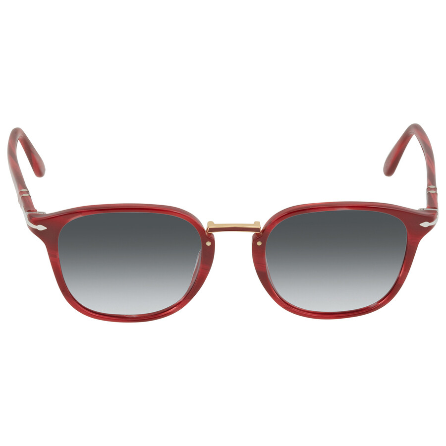 Persol Grey Gradient Round Unisex Sunglasses PO3186S 111271 51 ...