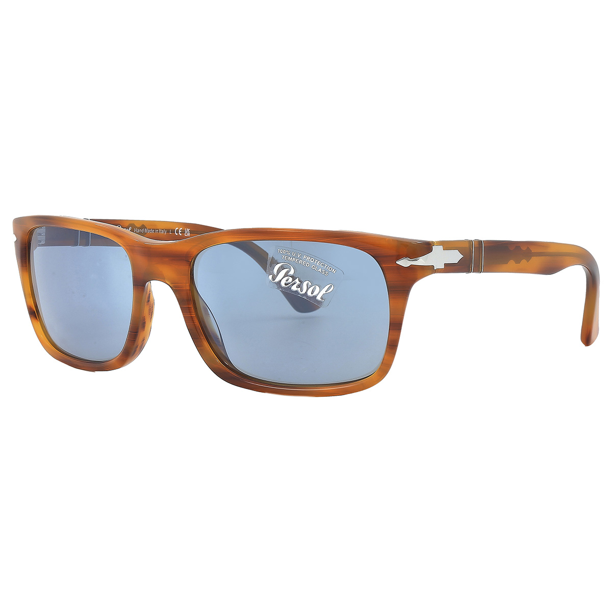 Persol Light Blue Rectangular Men's Sunglasses PO3048S 960/56 58 ...