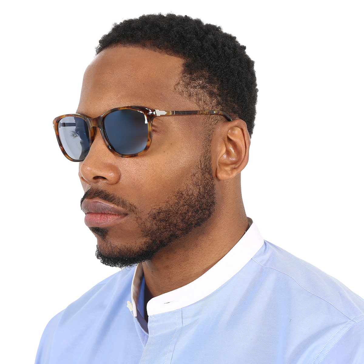 Persol Light Blue Rectangular Unisex Sunglasses PO1935S 108/56 57 ...