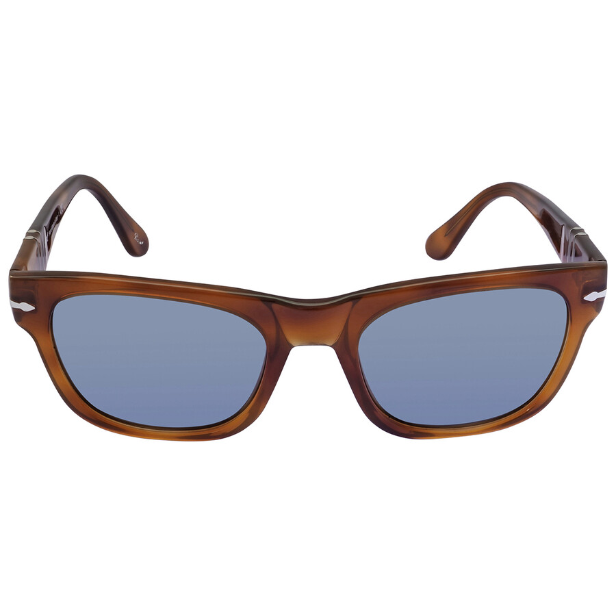 Persol Light Blue Rectangular Unisex Sunglasses PO3269S 96/56 52 ...