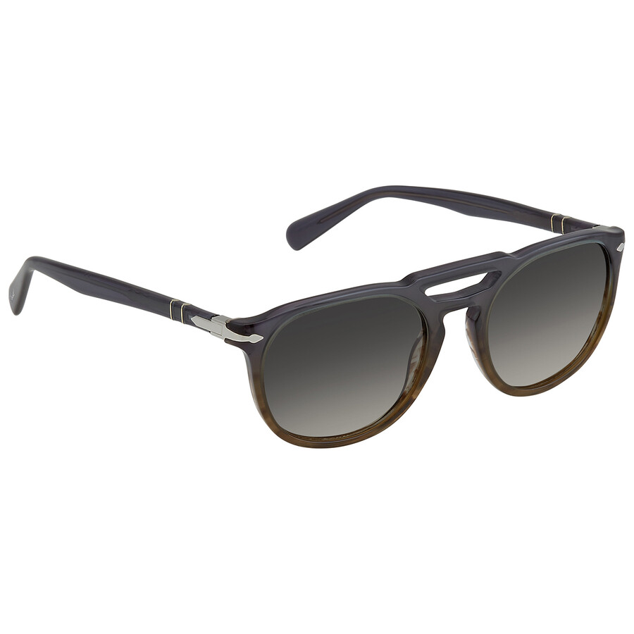 Persol Light Gray Gradient Square Unisex Sunglasses PO3279S 101271 52 ...