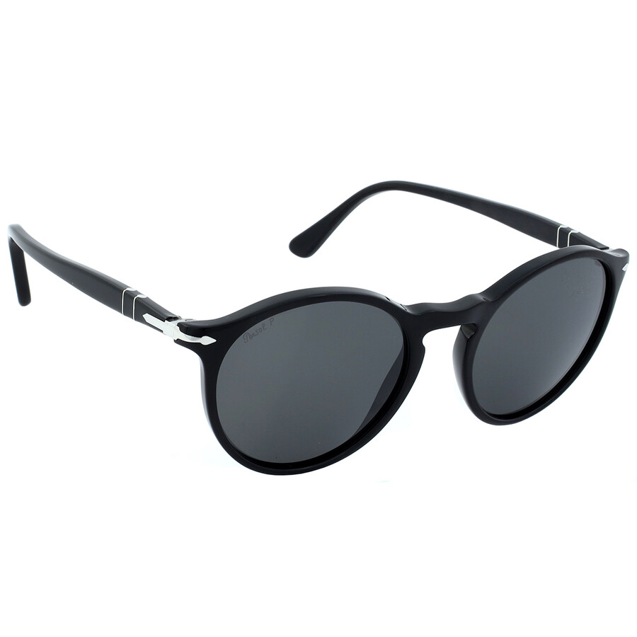 Persol Polar Black Round Unisex Sunglasses PO3285S 95/48 50 ...