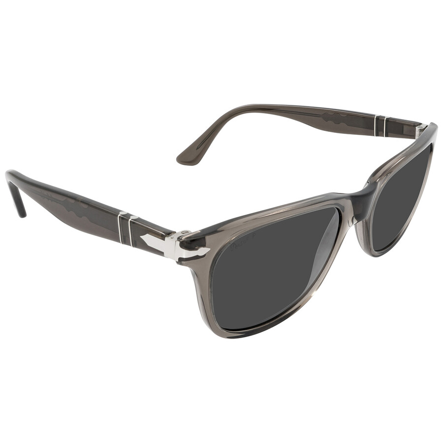 Persol Polarized Black Rectangular Men's Sunglasses PO3291S 110348 54 ...