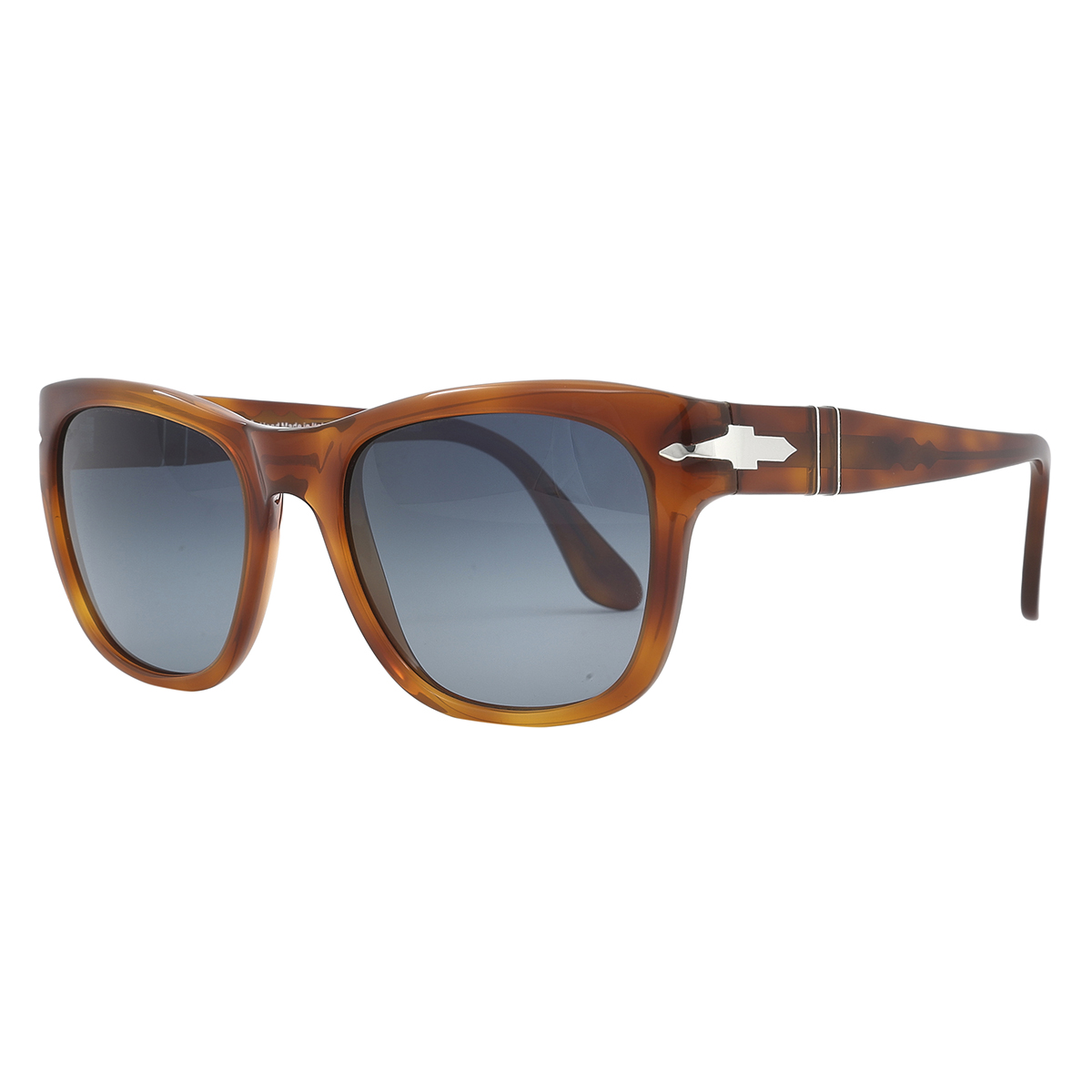 Persol Polarized Blue Gradient Square Unisex Sunglasses PO3313S 96/S3 ...