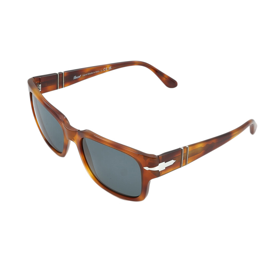 Persol Polarized Dark Blue Rectangular Unisex Sunglasses PO3315S 96/3R ...