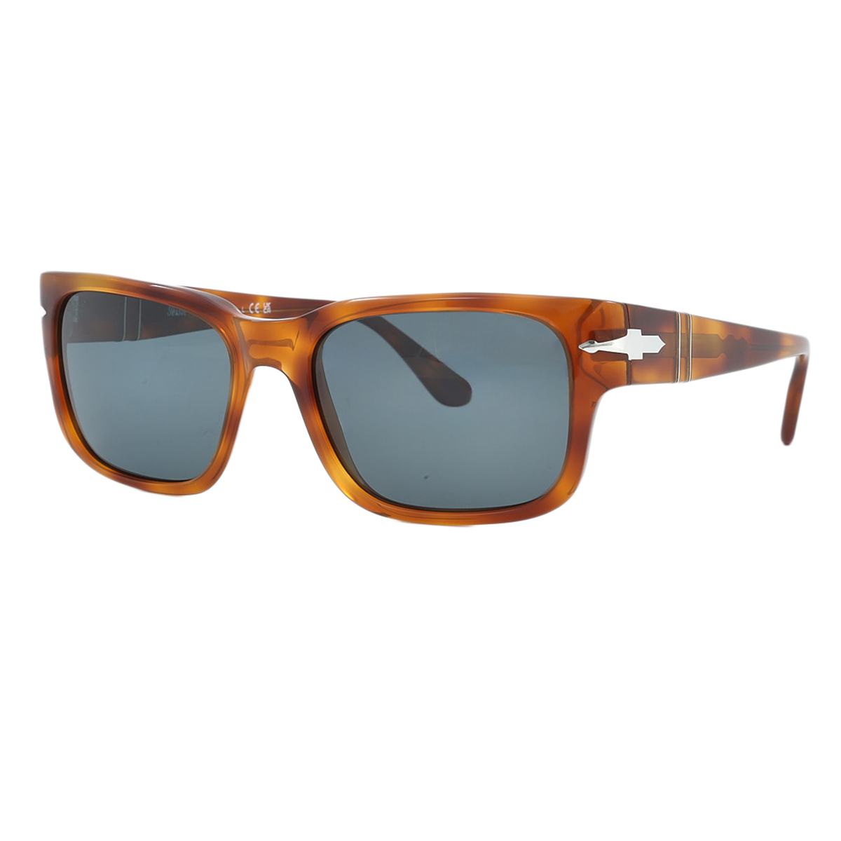 Persol Polarized Dark Blue Rectangular Unisex Sunglasses PO3315S 96/3R ...