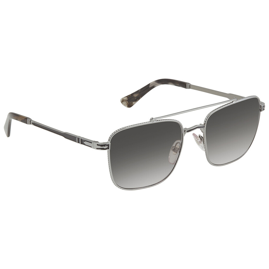 Persol Polarized Gray Gradient Square Men's Sunglasses PO2487S 1110M3 ...