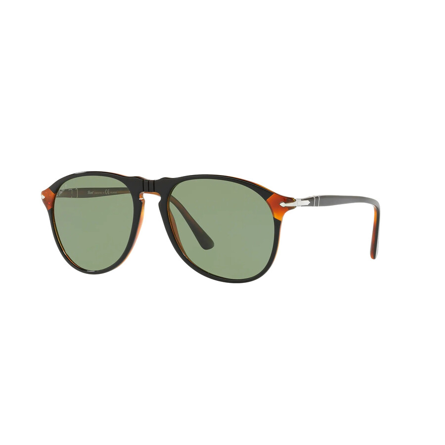 Persol Polarized Green Pilot Men's Sunglasses PO6649SM 1096P1 55 ...