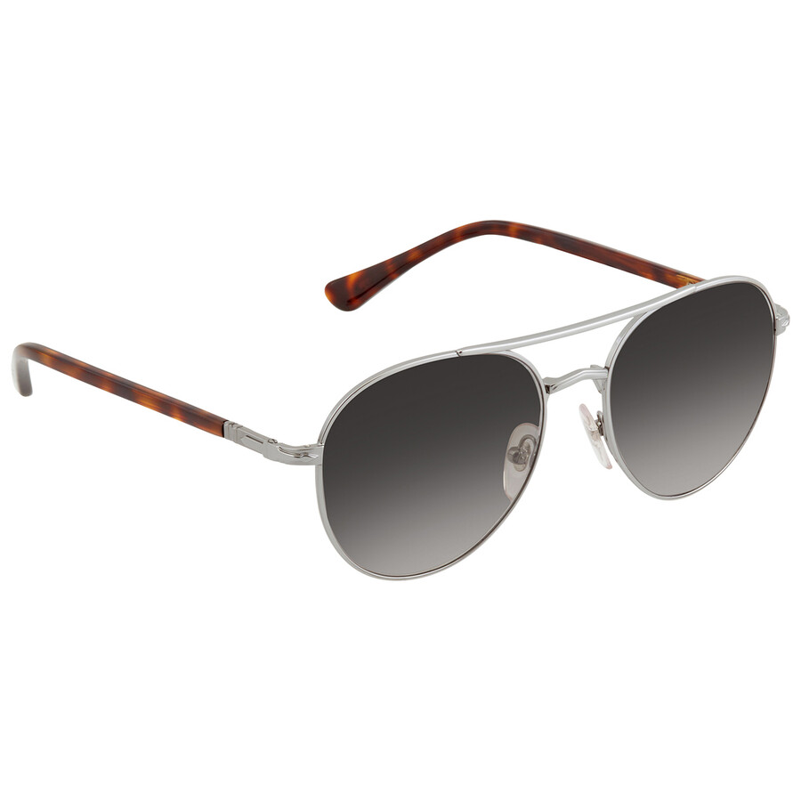 Persol Polarized Grey Gradient Pilot Unisex Sunglasses PO2477S 513/M3 ...