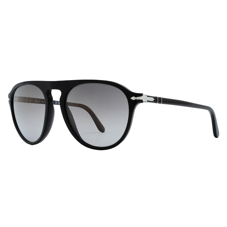 Persol Polarized Grey Gradient Pilot Unisex Sunglasses PO3302S 95/M3 55 ...