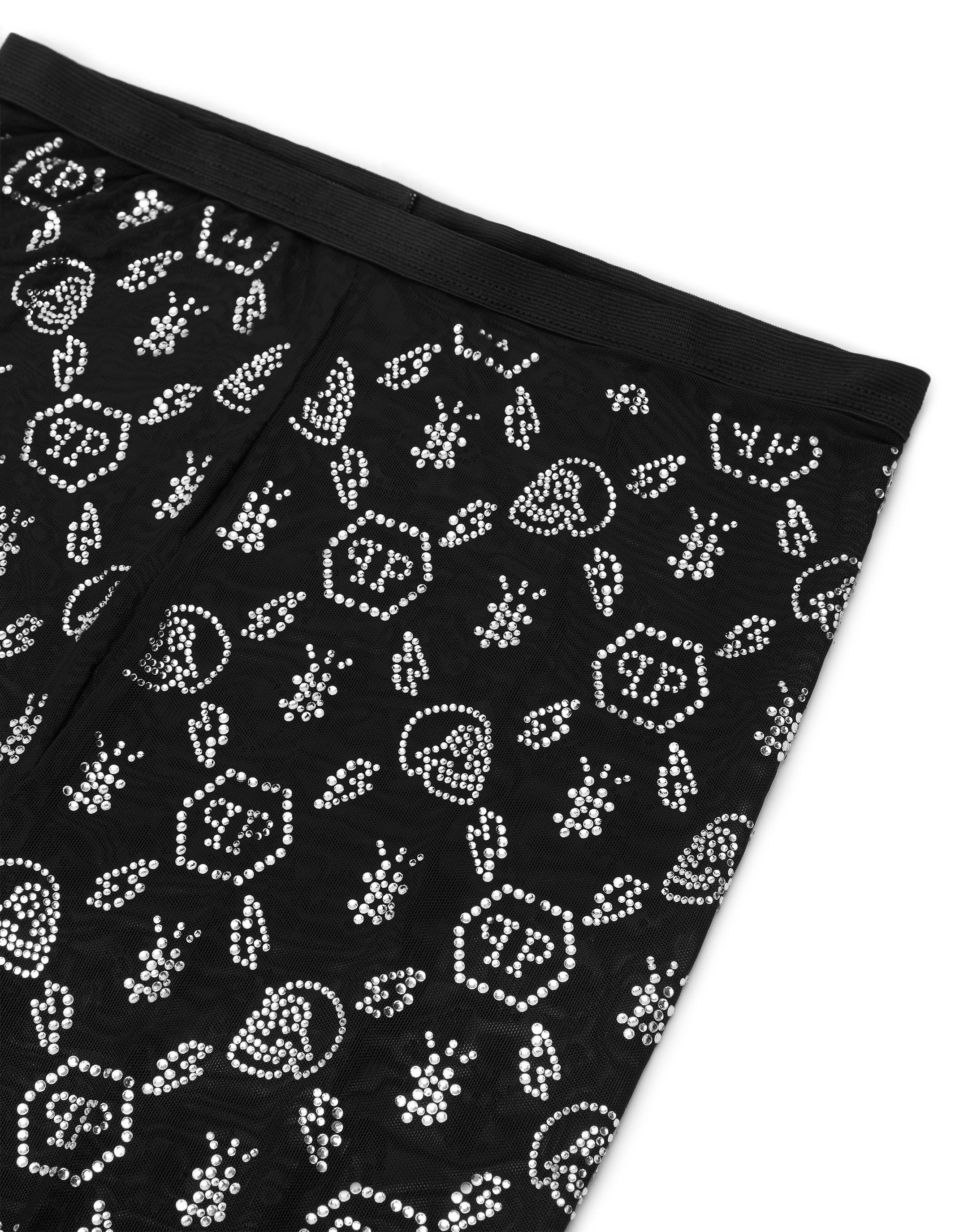 Philipp Plein Black Monogram Nylon Tights, Brand Size 3 (Medium) A20C ...