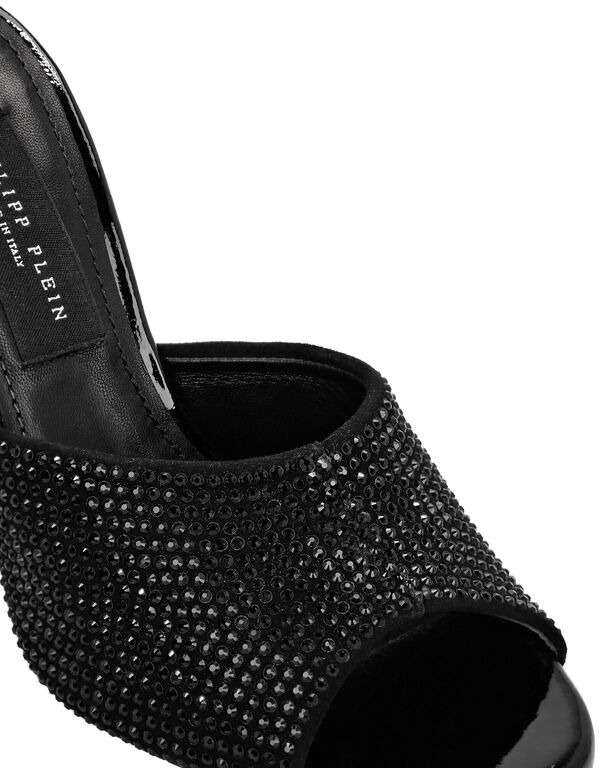 Philipp Plein Crystal Encrusted High-Heel Sandals, Brand Size 36 ( US ...