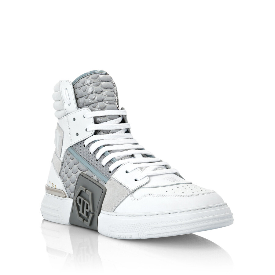 Philipp Plein Hi-Top Sneakers Phantom Kick$ Python Hexagon Sneakers ...