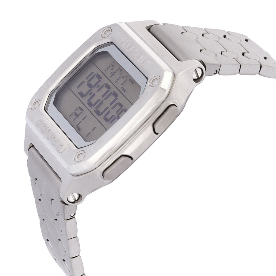 Philipp Plein Hyper Shock Alarm Quartz Digital Unisex Watch PWHAA0521 ...