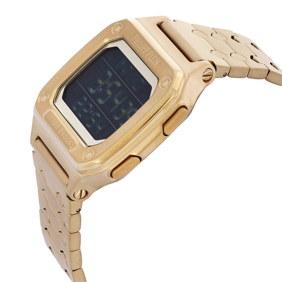 Philipp Plein Hyper Shock Quartz Digital Black Dial Unisex Watch ...