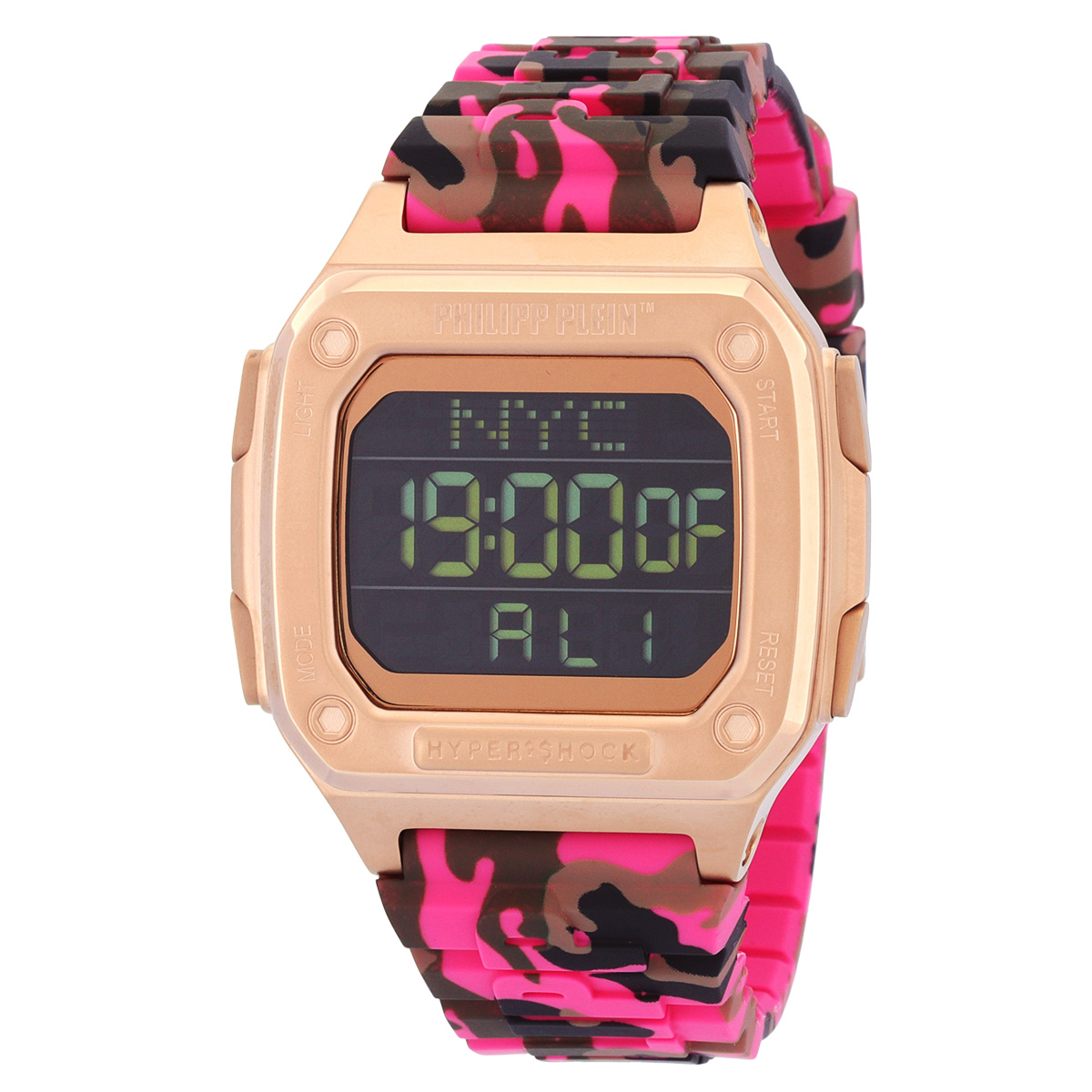 Philipp Plein Hyper Shock Quartz Digital Black Dial Unisex Watch ...