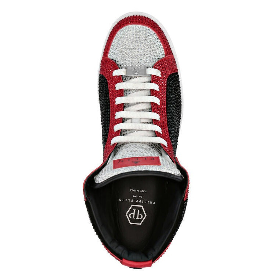 Philipp Plein Money Beast Encrusted Crystals Hi-Top Sneakers, Brand ...