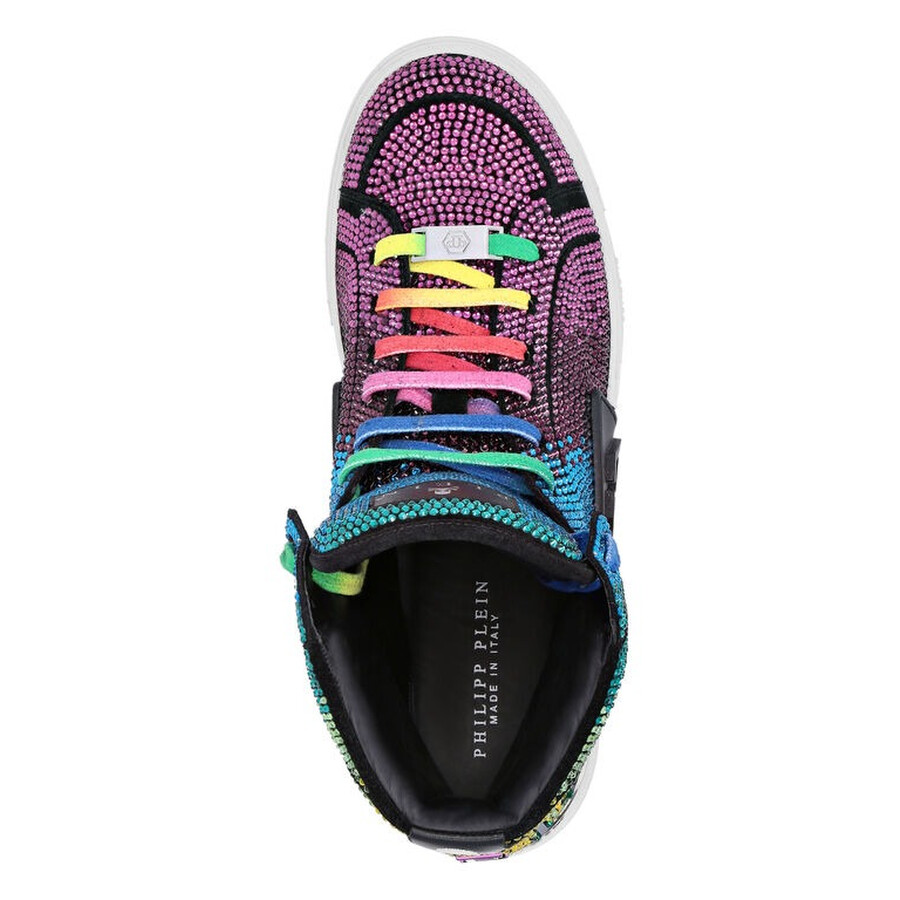 Philipp Plein Money Kicks Crystal Hi-Top Sneakers, Brand Size 39 ( US ...