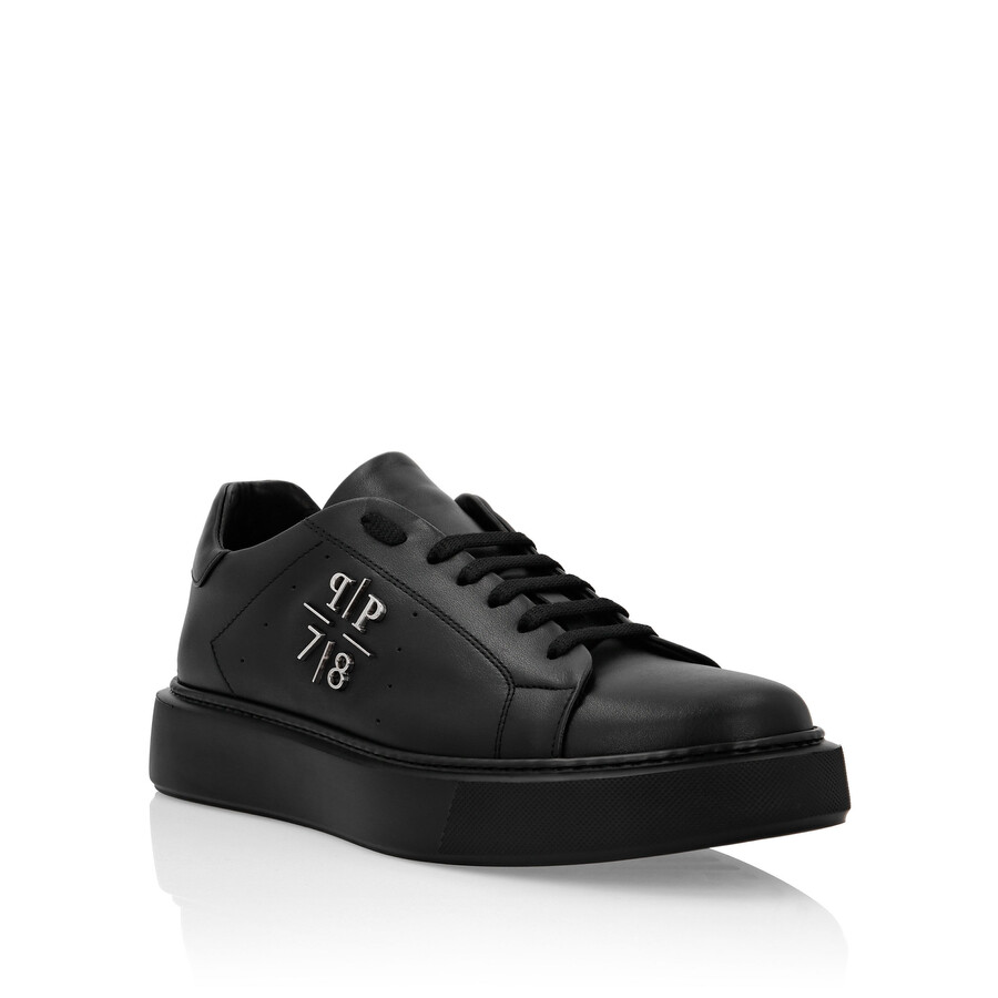 Philipp Plein PP78 Nappa Leather Lo-Top Sneakers , Brand Size 46 ( US ...