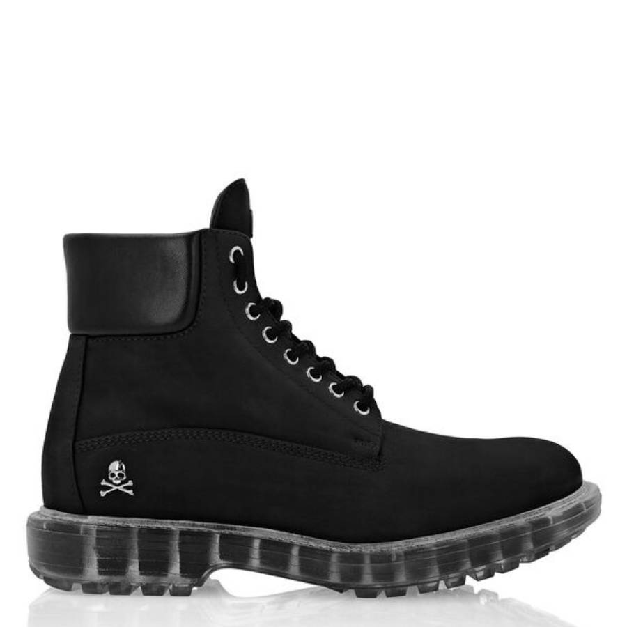 Philipp Plein The Hunter Nabuk Hiking Boots, Brand Size 39 ( US Size 6 ...