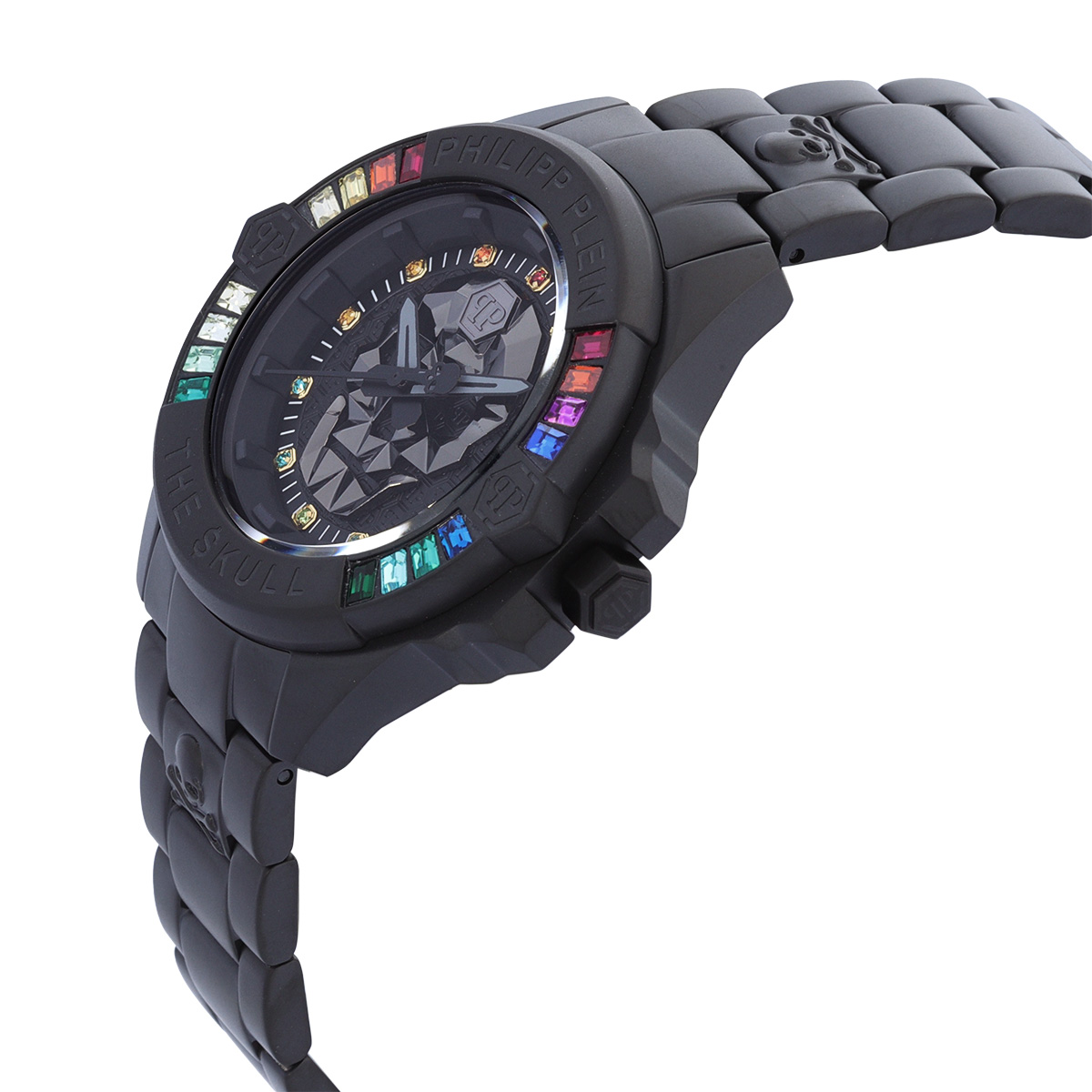 Philipp Plein The Skull Quartz Crystal Black Dial Unisex Watch ...