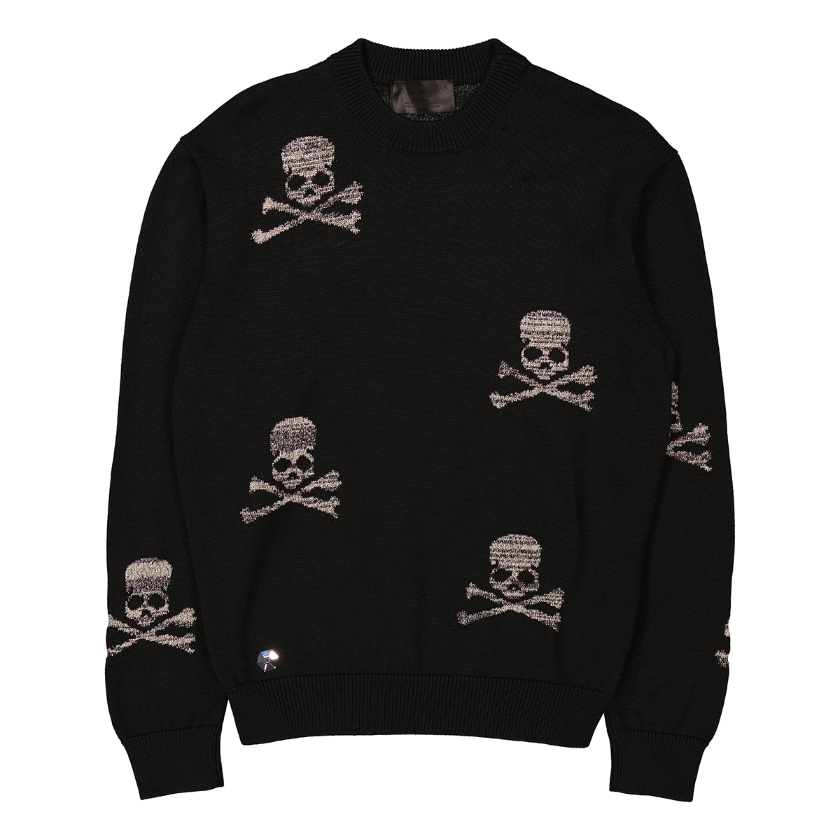 Philipp Plein Wool Cotton Pullover Skull Motifs , Size Medium SABC ...