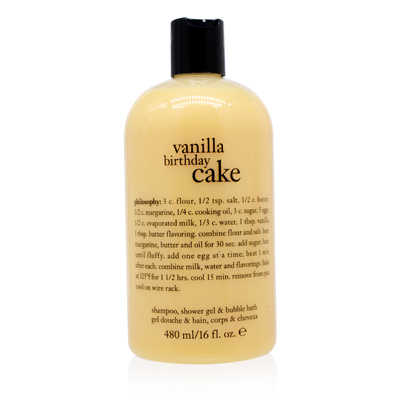 Philosophy Vanilla Birthday Cake Shampoo / Shower Gel & Bubble Bath 16. ...