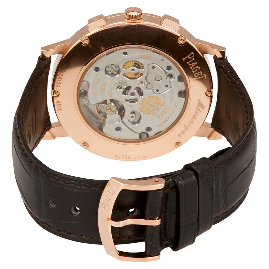 Piaget Altiplano Ultra-thin 18K Rose Gold Chronograph Flyback Men's ...