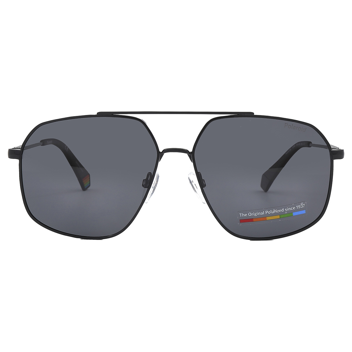 Polaroid Core Polarized Grey Navigator Unisex Sunglasses PLD 6173/S ...